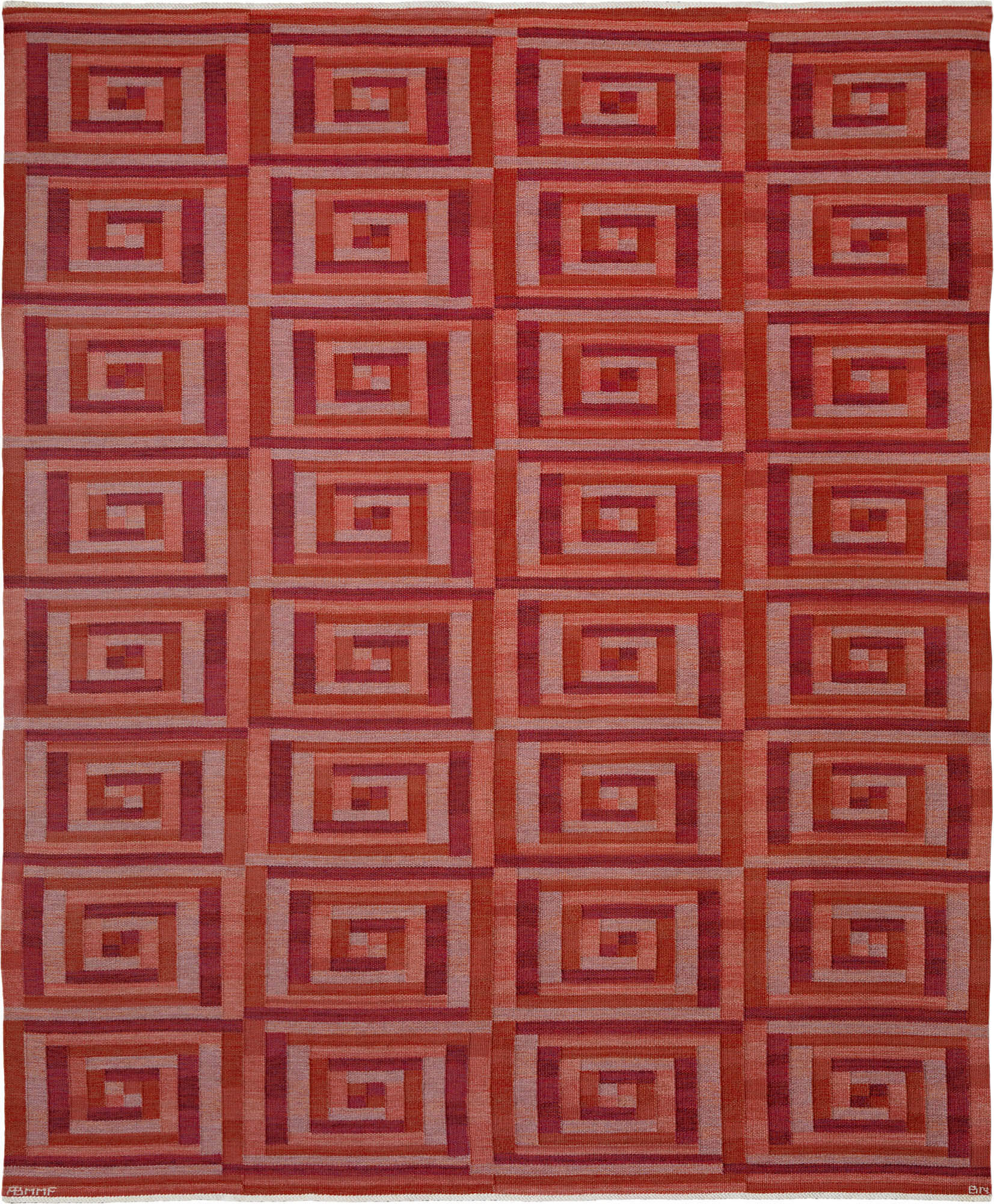 Ostia, röd - Märta Måås-Fjetterström